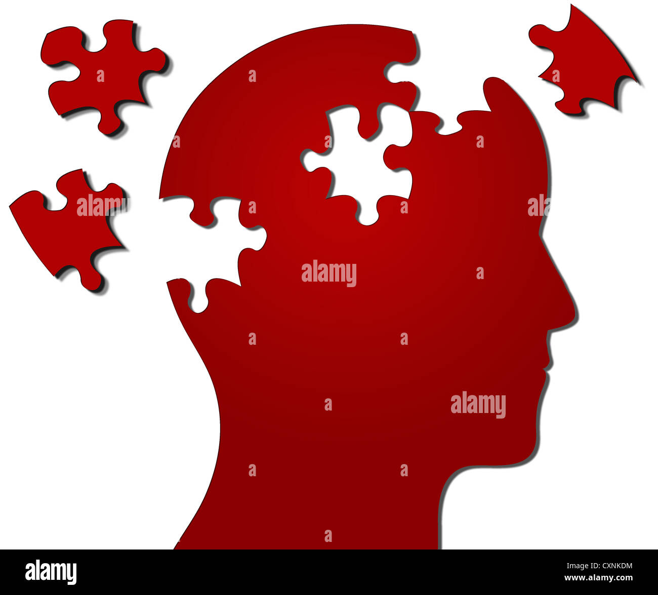 Puzzle face missing pieces hi-res stock photography and images - Alamy