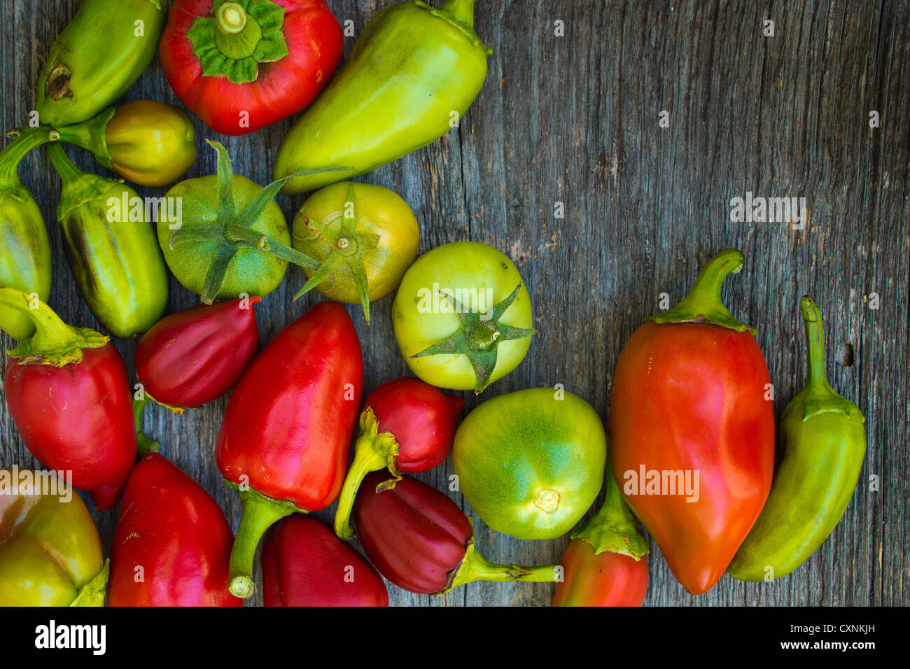 Capsicum and tomato Stock Photo - Alamy