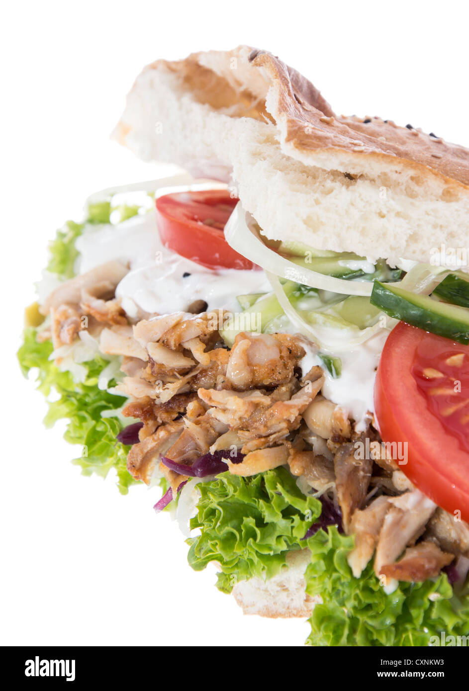 Kebab isolated on white background Stock Photo - Alamy