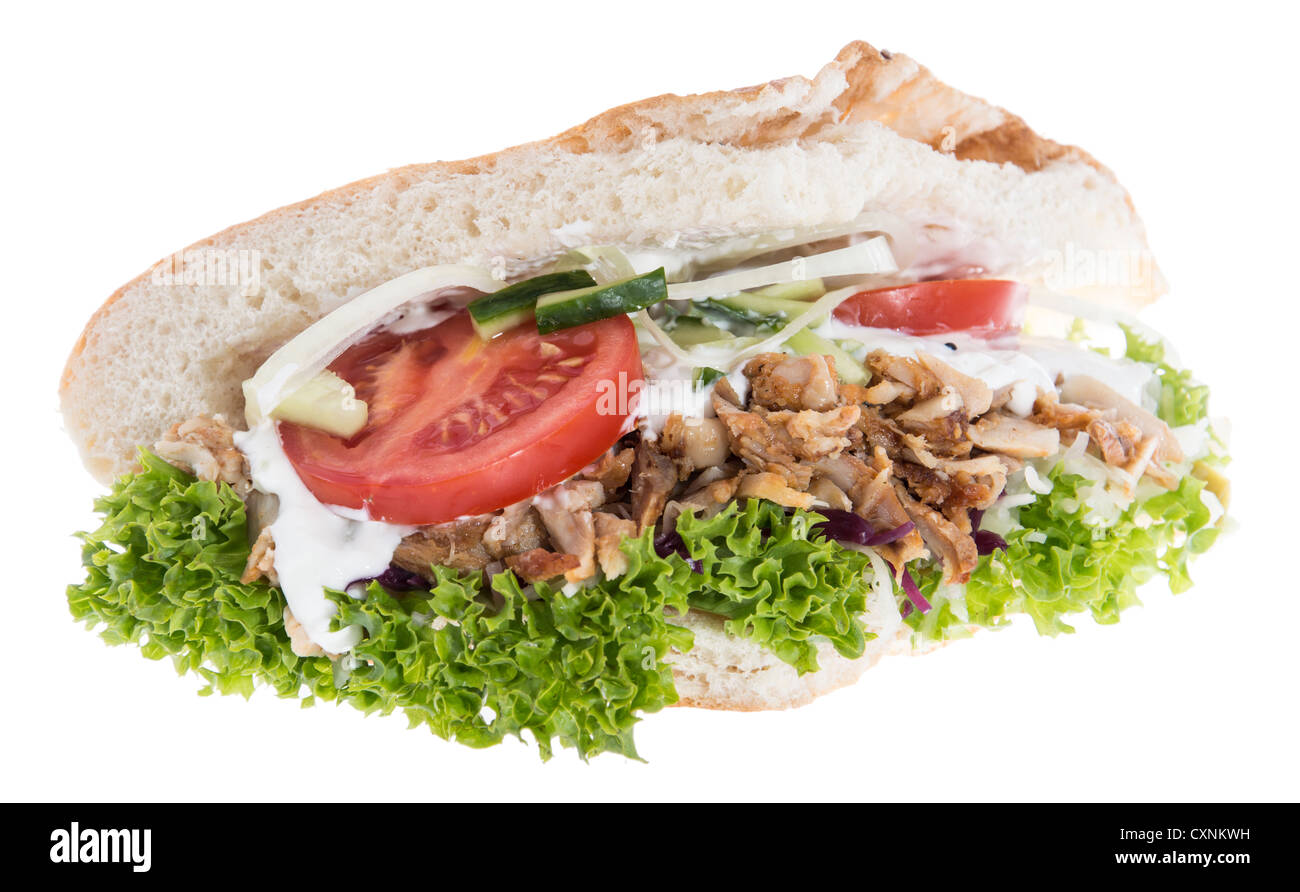 Kebab isolated on white background Stock Photo - Alamy