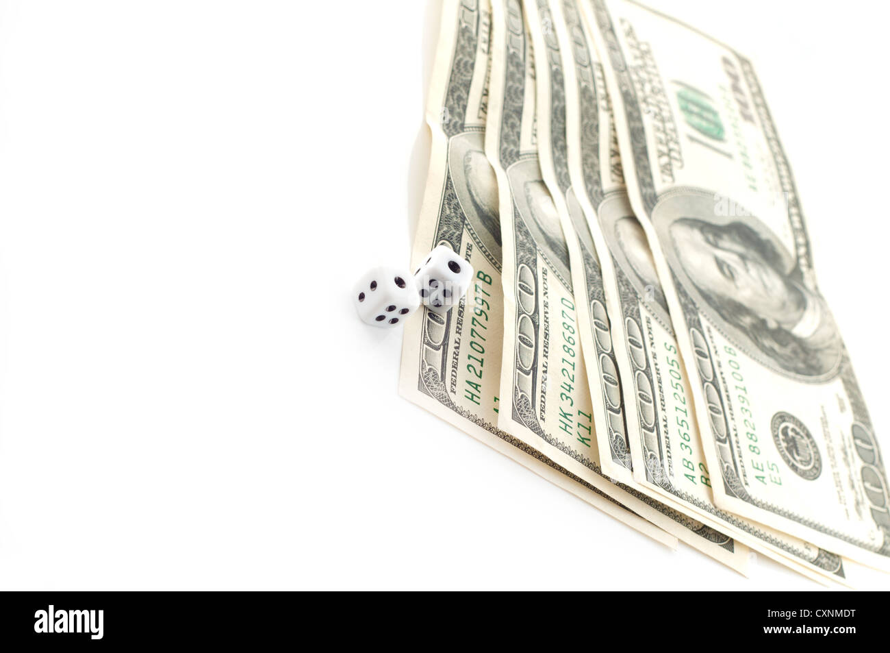 Dice And Money Stock Photo - Alamy