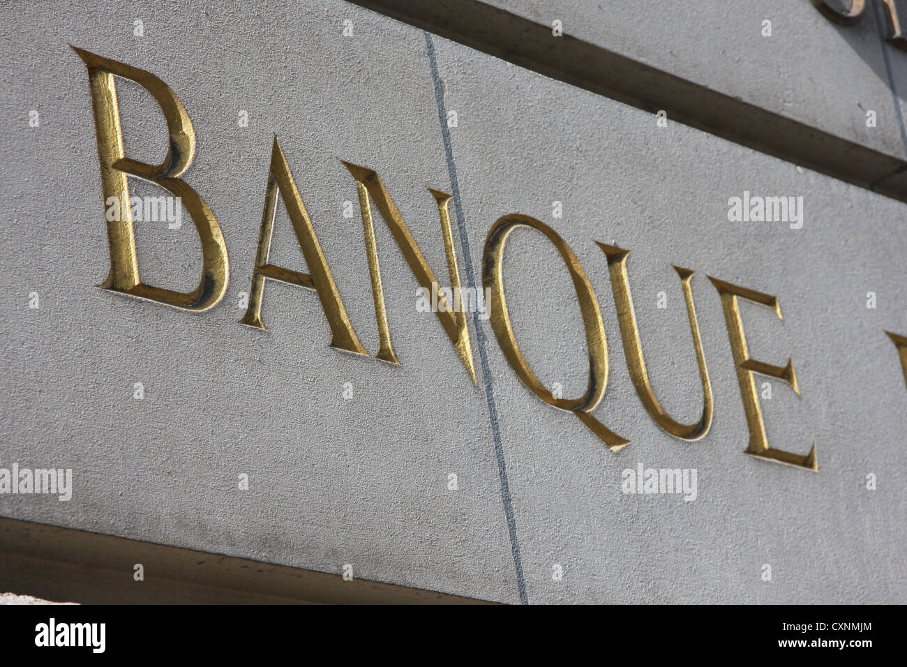 Bank in France Stock Photo - Alamy