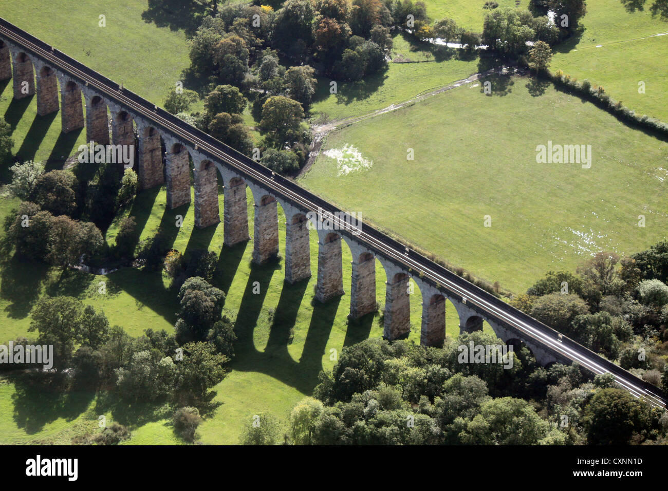 Panoramic drone view railway viaduct hi-res stock photography and ...