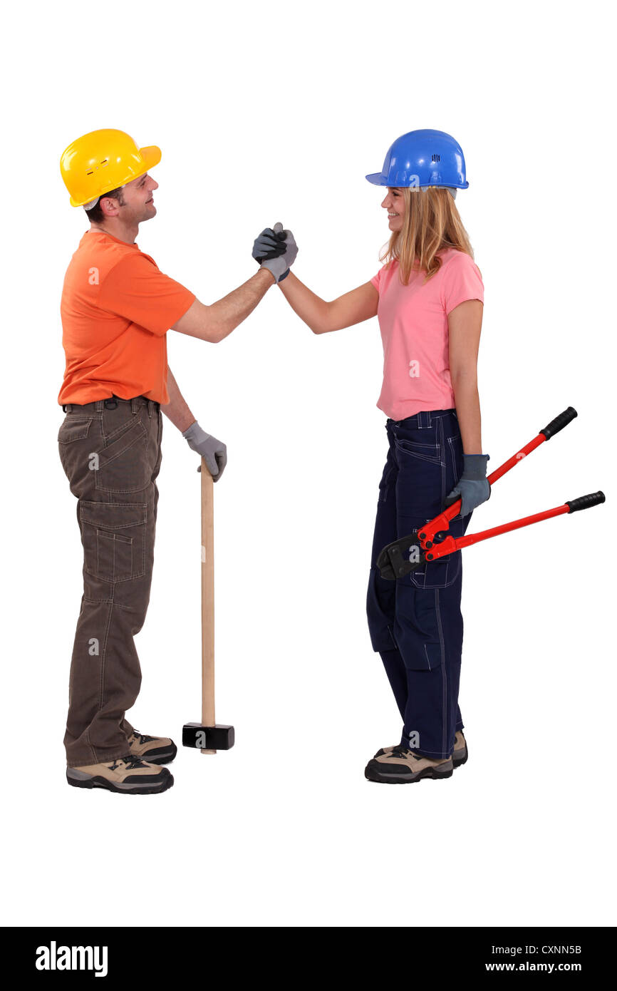 Construction workers looking other hi-res stock photography and images ...