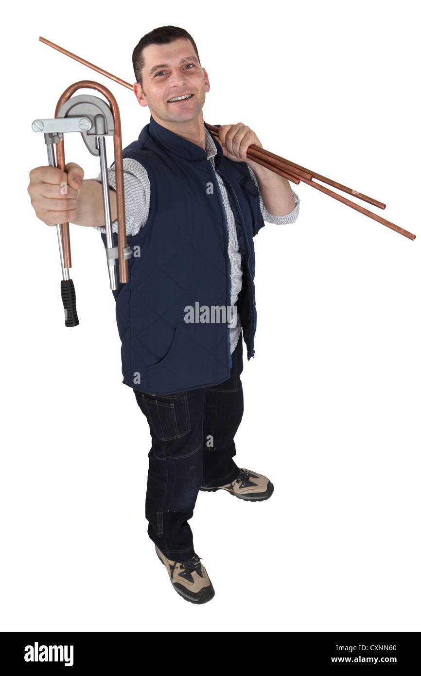 Pipes working Cut Out Stock Images & Pictures - Alamy