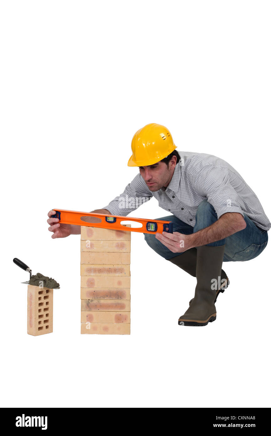 Worker wall level Cut Out Stock Images & Pictures - Alamy