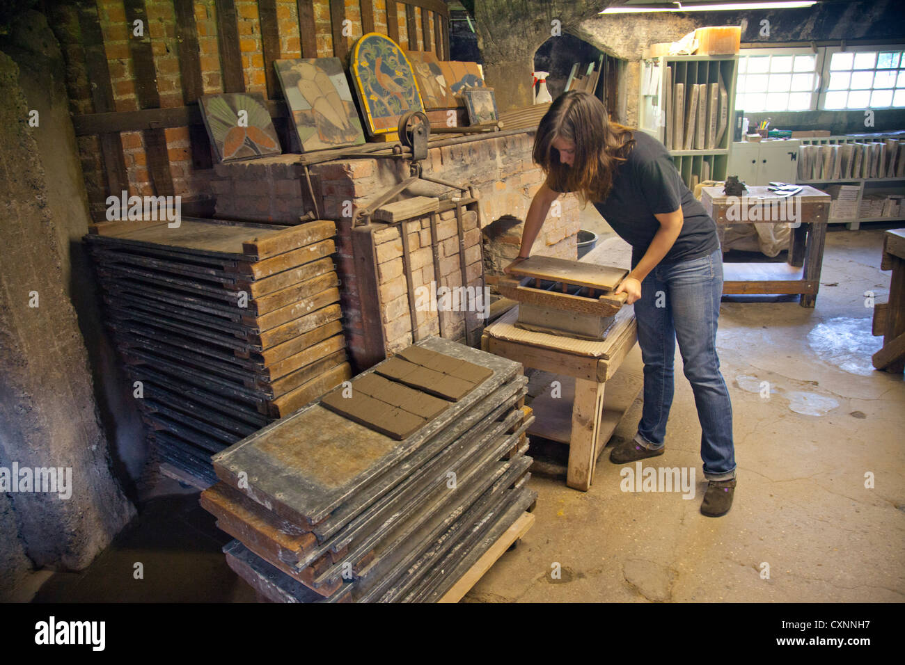 Moravian Pottery & tile works Doylestown PA Stock Photo - Alamy