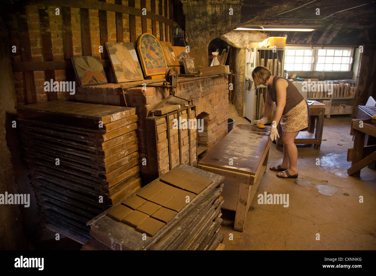 Moravian Pottery & tile works in Doylestown PA Stock Photo - Alamy