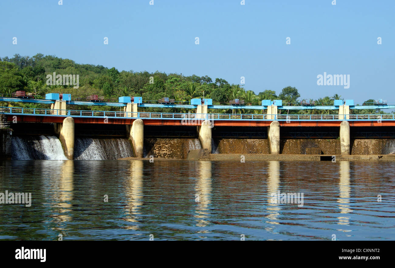 Aruvikkara Dam in Karamana river at Kerala Trivandrum, one of the major ...