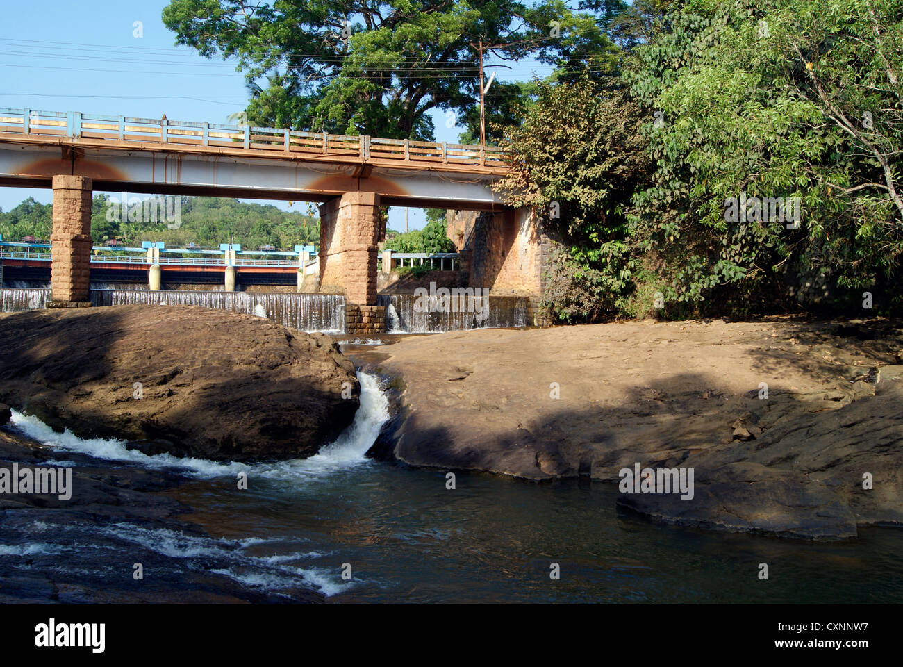 Bridge over karamana river hi-res stock photography and images - Alamy
