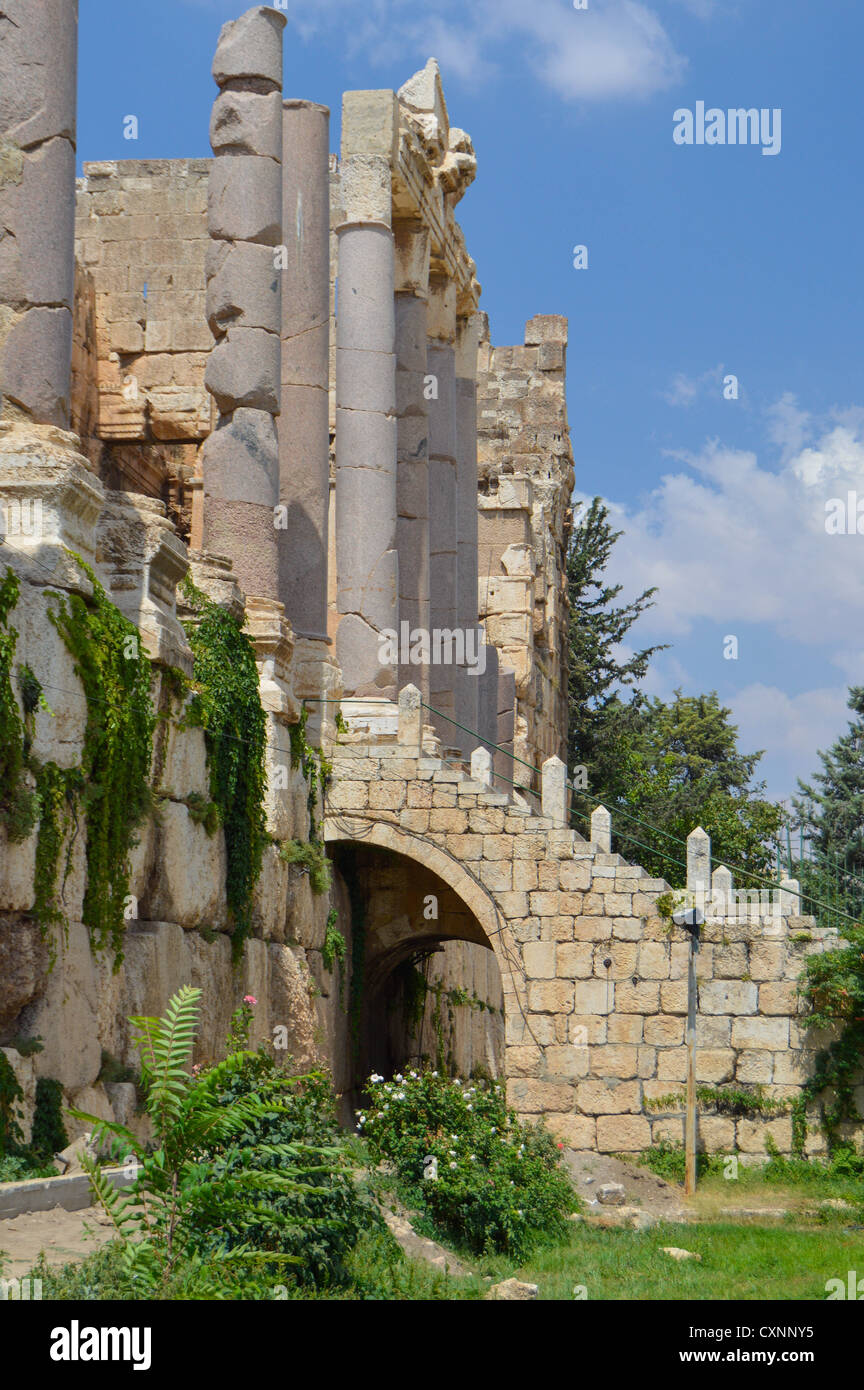 Entrance to the Baalbeck temple site (Heliopolis) Lebanon Stock Photo ...