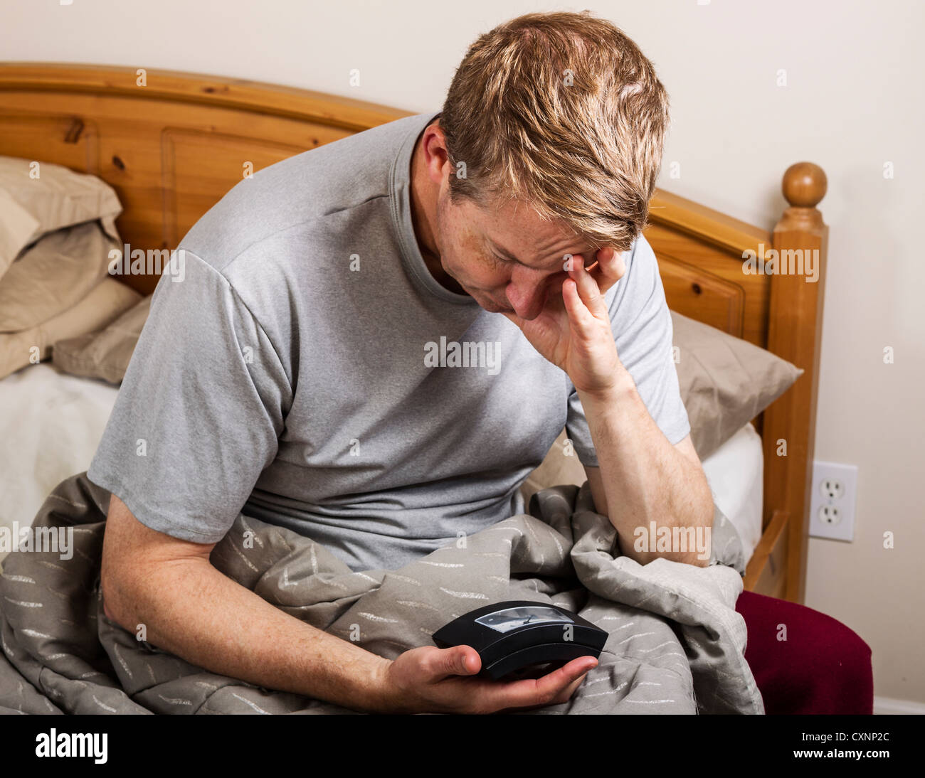 Cannot sleep man hi-res stock photography and images - Alamy