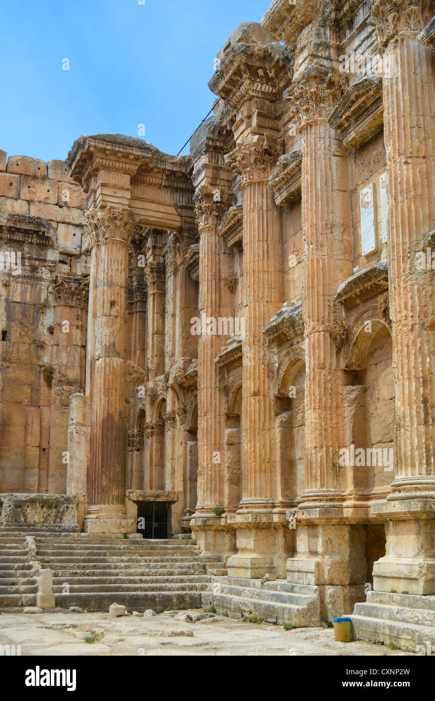 Temple of Bacchus at Baalbeck (Heliopolis) Lebanon Stock Photo - Alamy