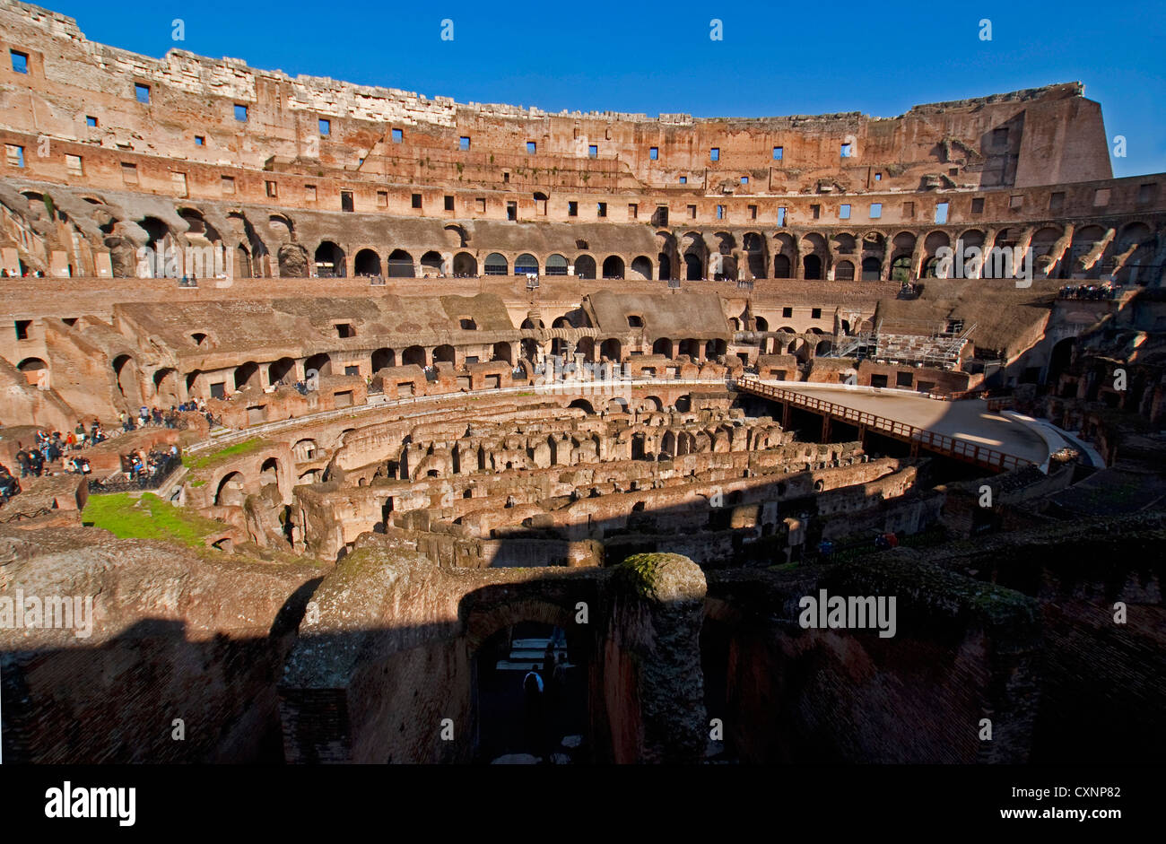 Interior of the Colosseum in Rome Stock Photo - Alamy