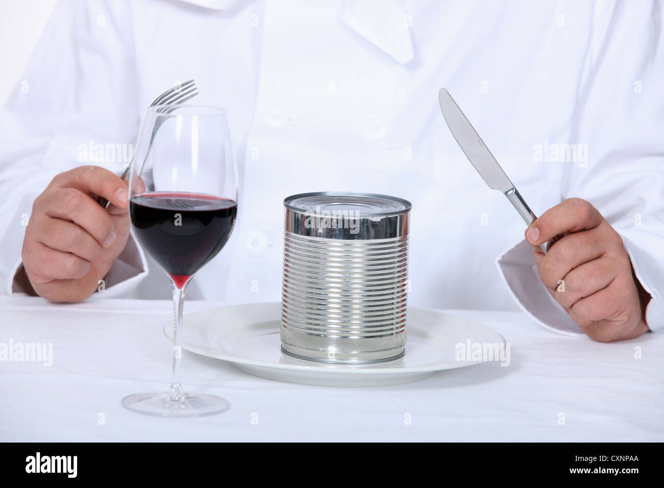 Woman chef tin can hi-res stock photography and images - Alamy