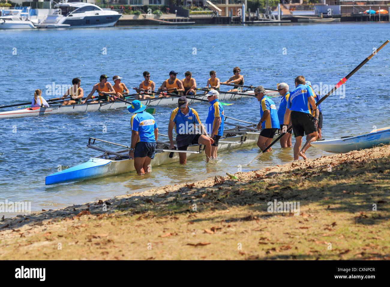 After the race at University river regatta rowing for trophies Surfers ...