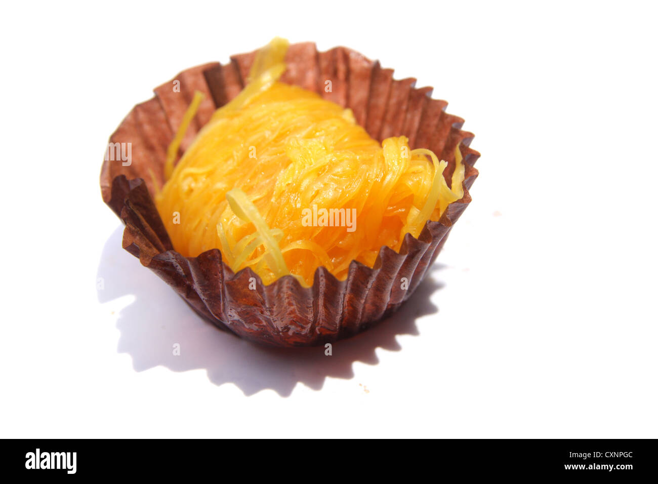 Thai dessert , Foy Thong (Gold Egg Yolks Thread Stock Photo - Alamy