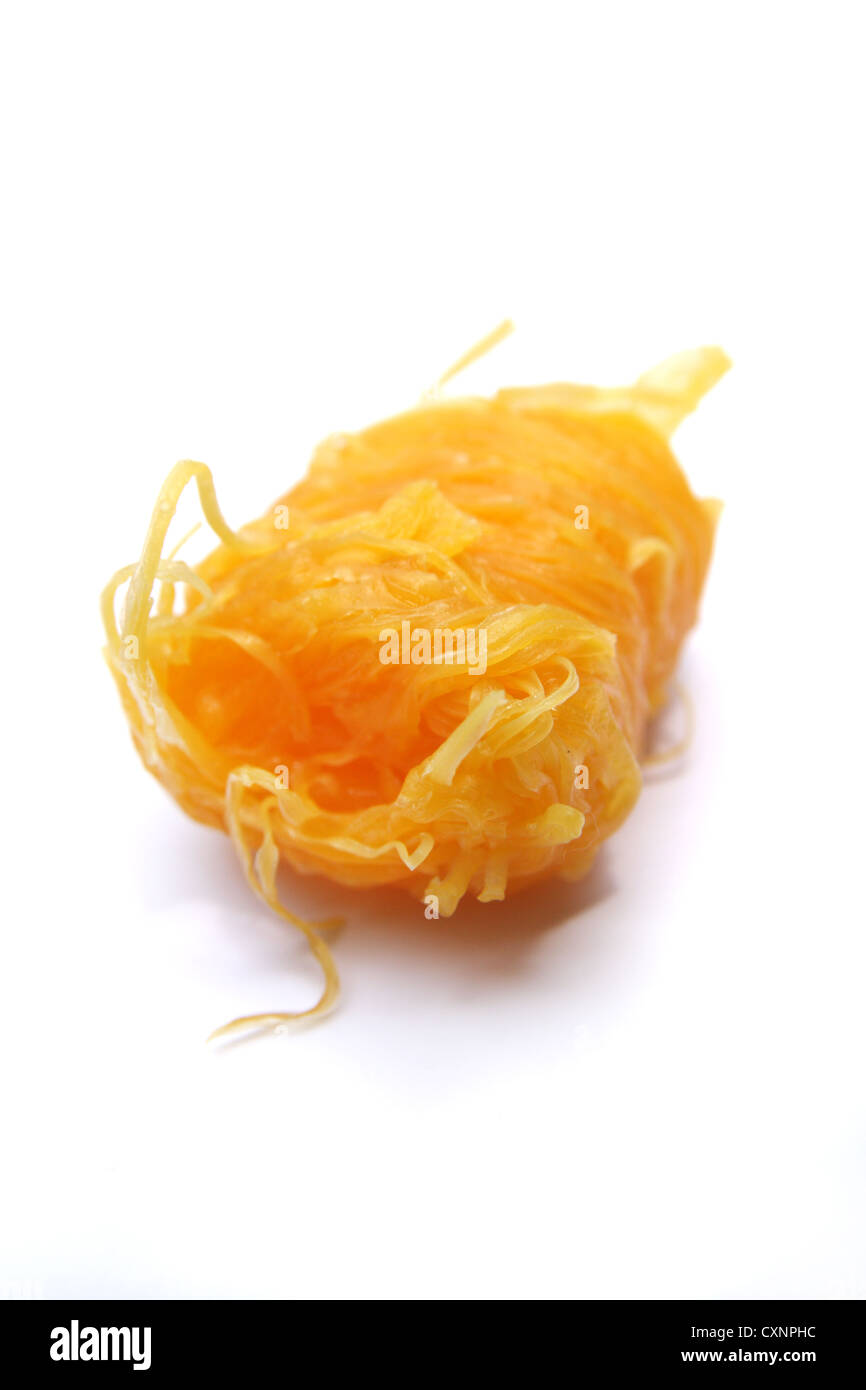 Thai dessert , Foy Thong (Gold Egg Yolks Thread Stock Photo - Alamy