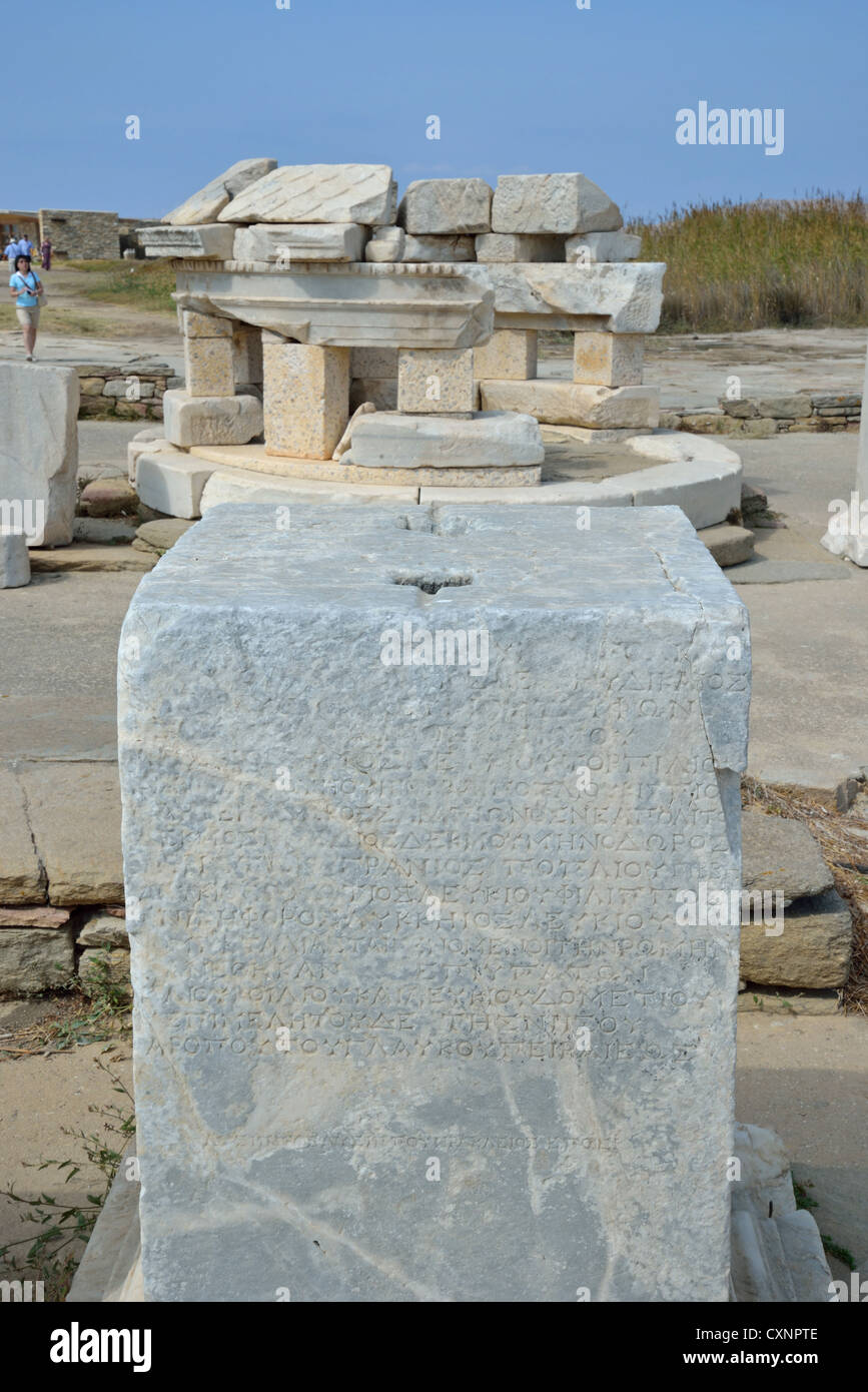 Agora of the Competaliasts, Archaeological site of Delos , Delos ...