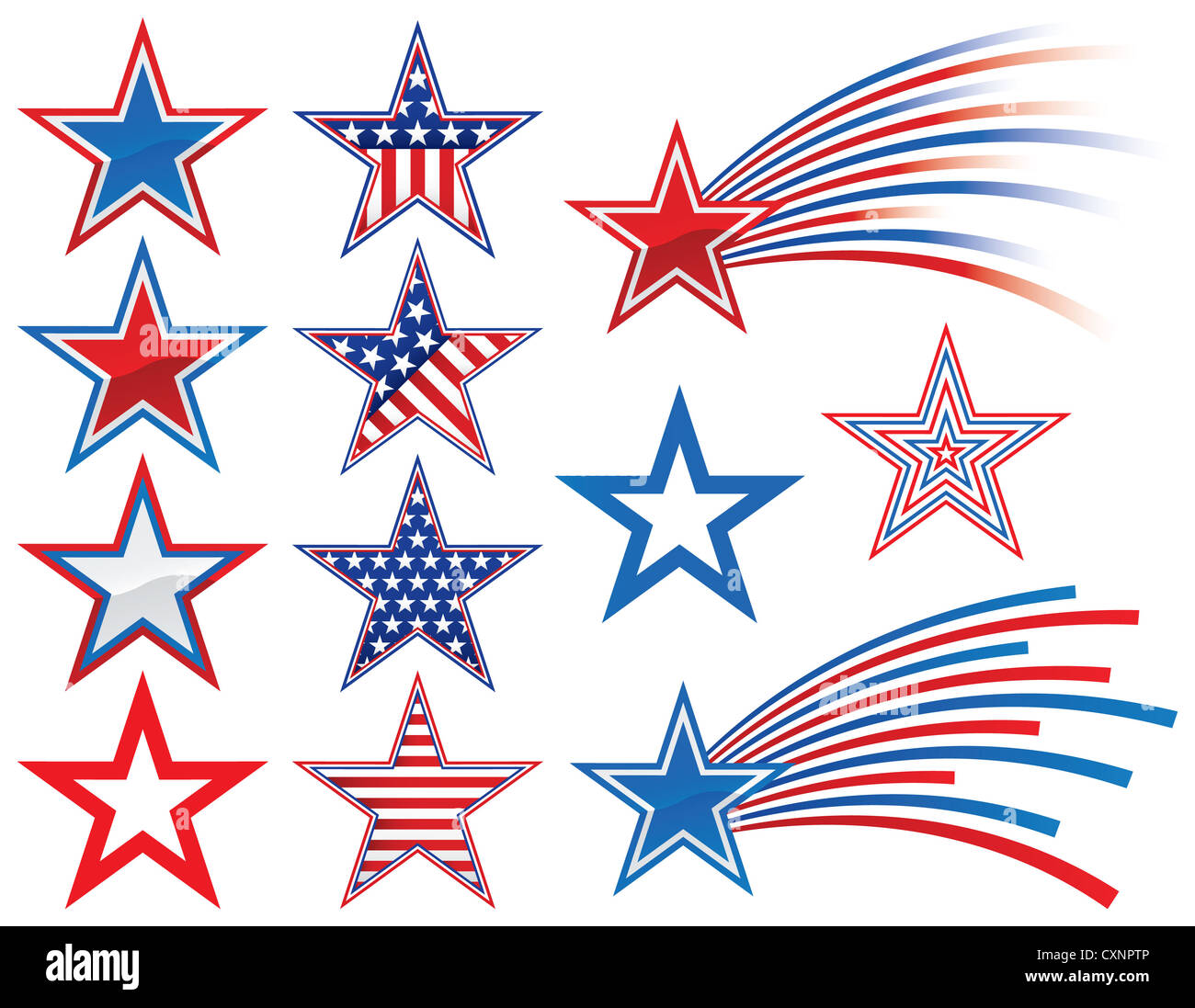 Various Stars to add to your designs Stock Photo - Alamy