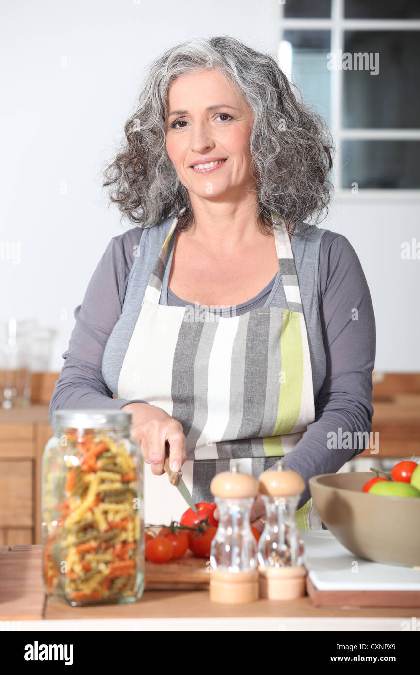 Face portrait family cooking hi-res stock photography and images - Alamy