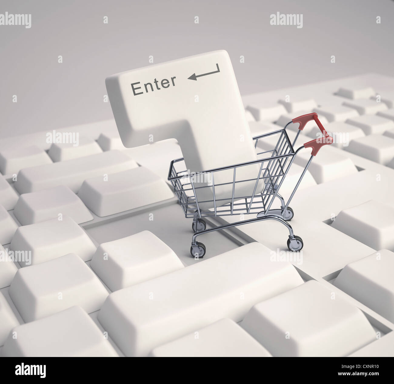 Enter button in shopping cart hi-res stock photography and images - Alamy