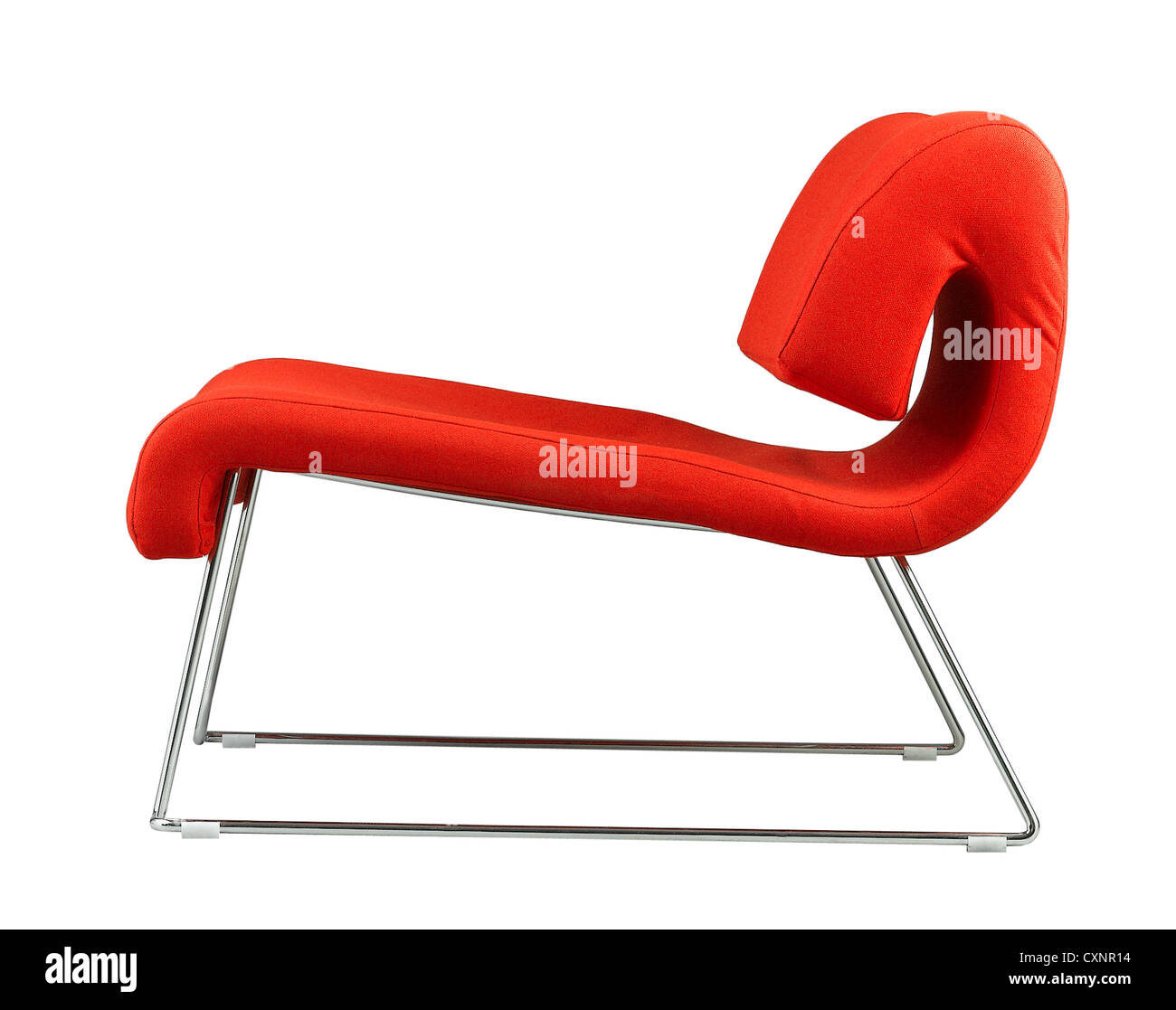 Nice and modern design of the red chair Stock Photo - Alamy