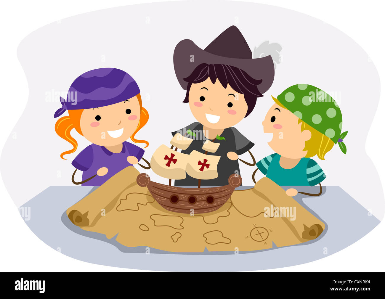 Illustration of Kids Celebrating Columbus Days by Pretending to be ...