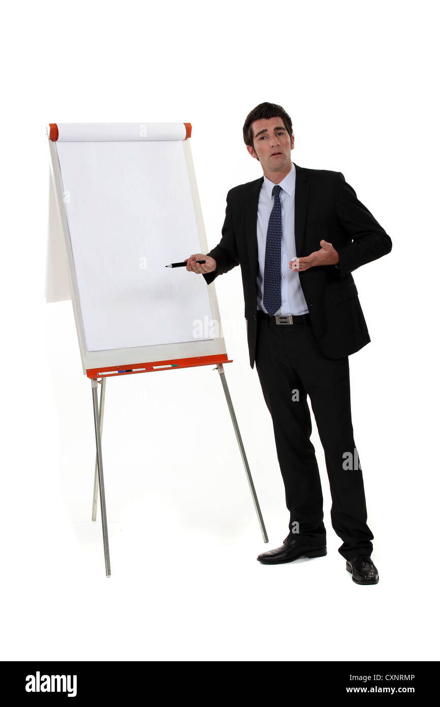 Man doing presentation to Cut Out Stock Images & Pictures - Alamy