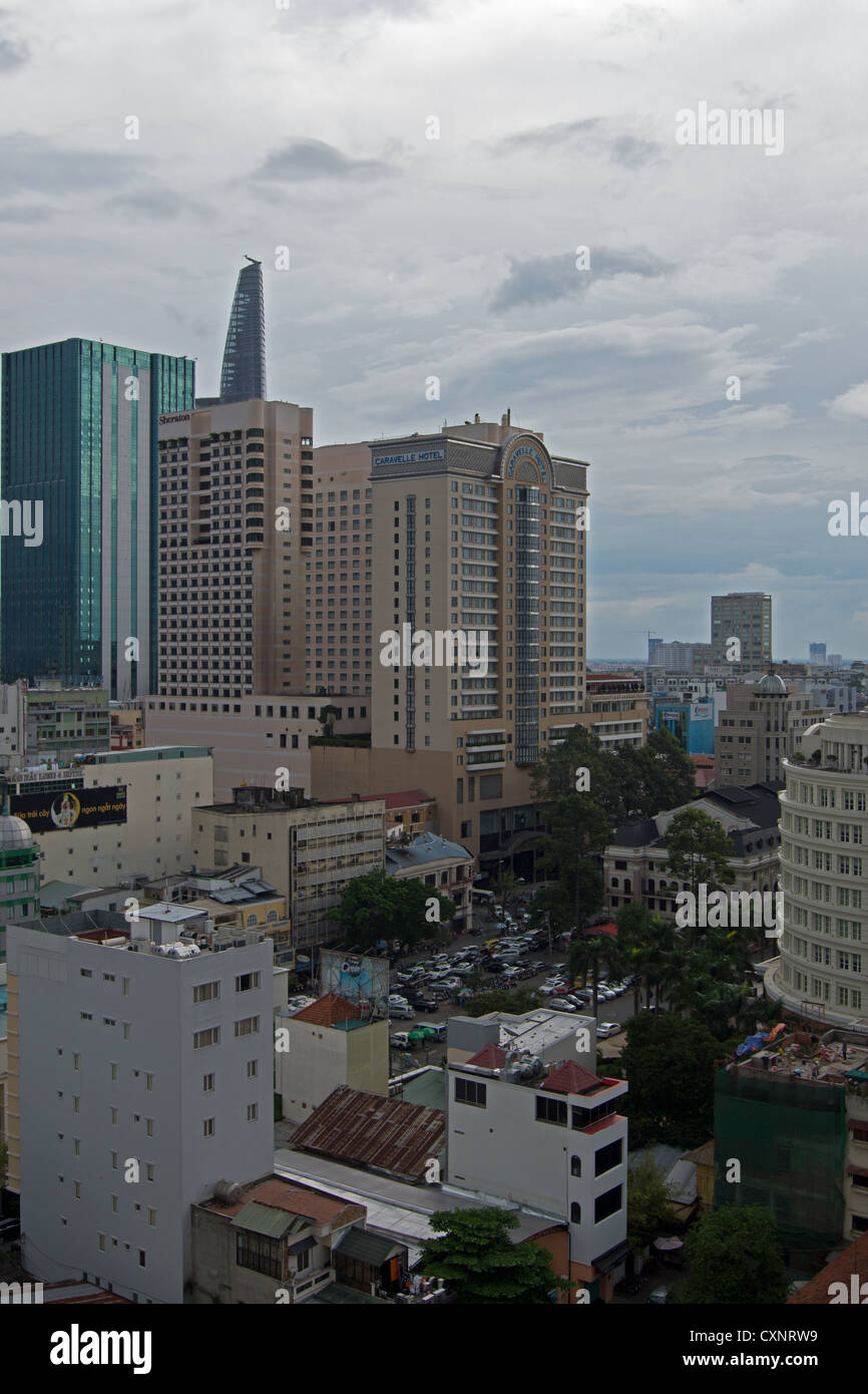 A stormy skyline overlooking over Ho Chi Minh City Stock Photo - Alamy