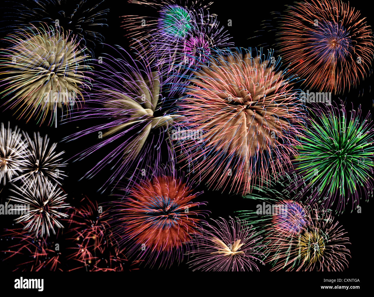 Fireworks close up hi-res stock photography and images - Alamy