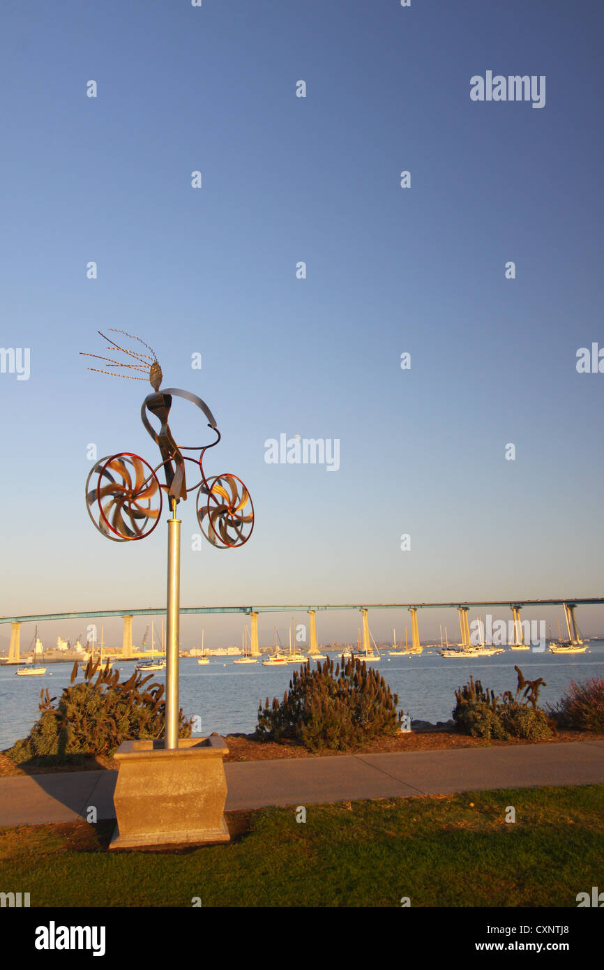Coronado bridge and art work near San Diego, California Stock Photo - Alamy