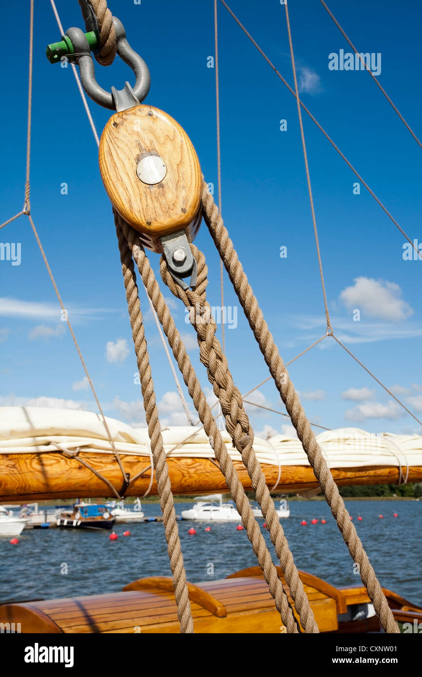 sailing ship ropes, Loviisa Finland Stock Photo - Alamy