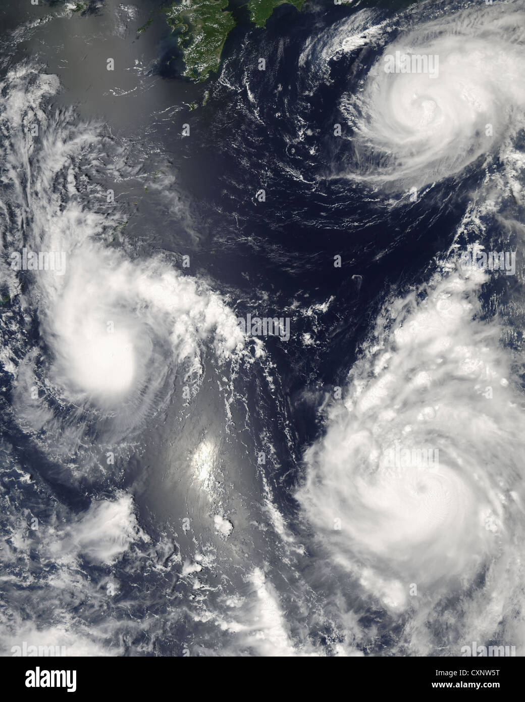 Hurricane Seen From Space Stock Photo - Alamy