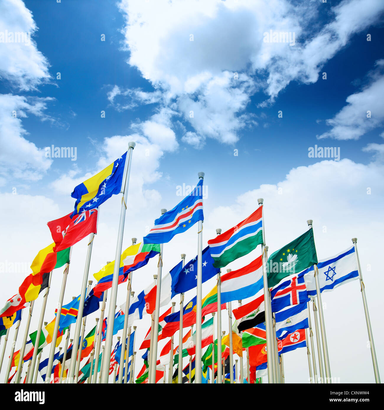 Flag flying hi-res stock photography and images - Alamy