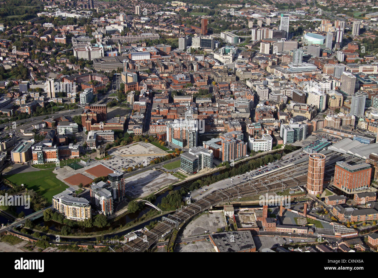 Aerial view leeds from south hi-res stock photography and images - Alamy