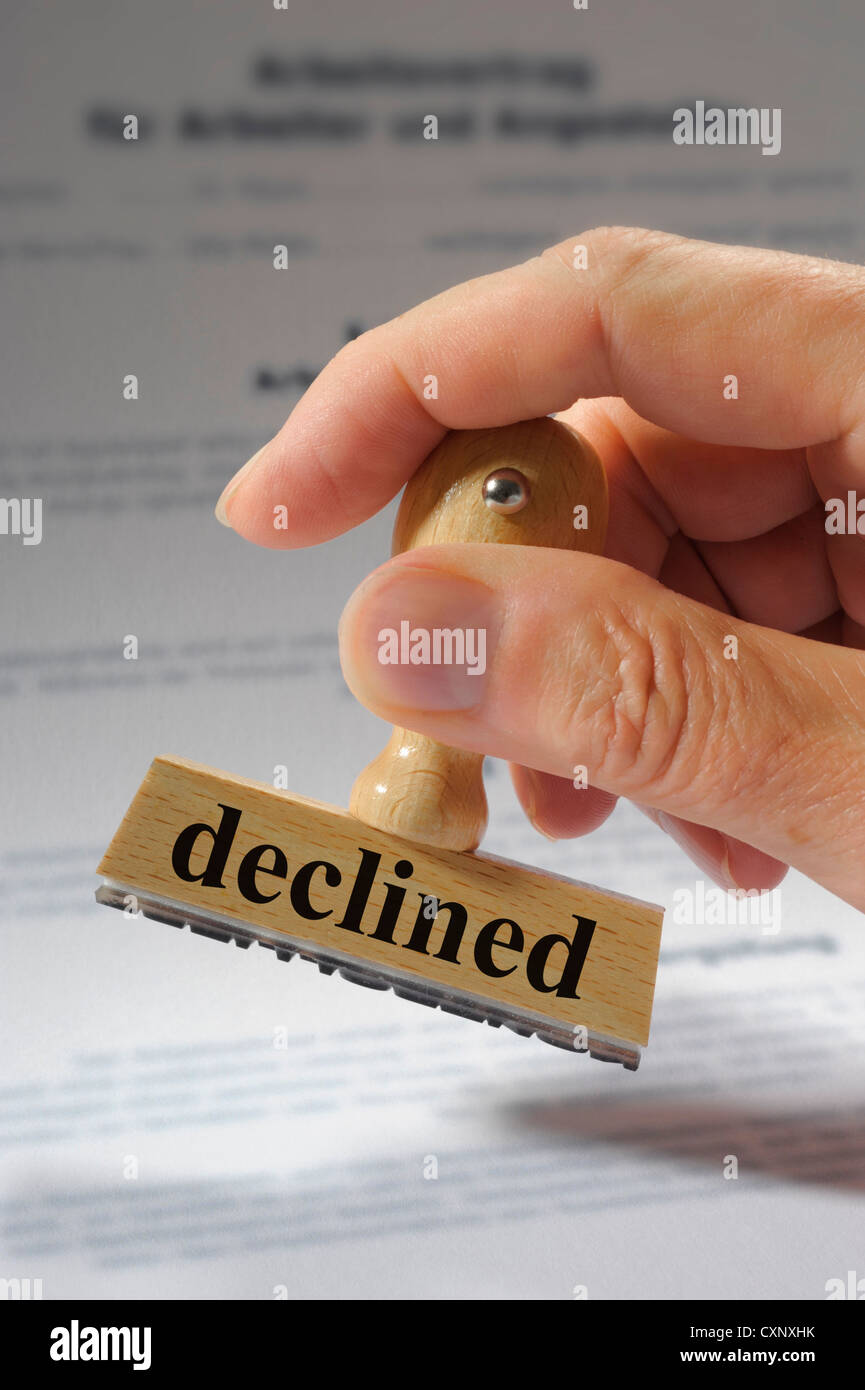 Denied stamp hi-res stock photography and images - Alamy