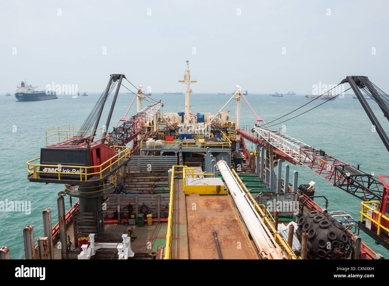 Drill Ship Equipment Stock Photo - Alamy