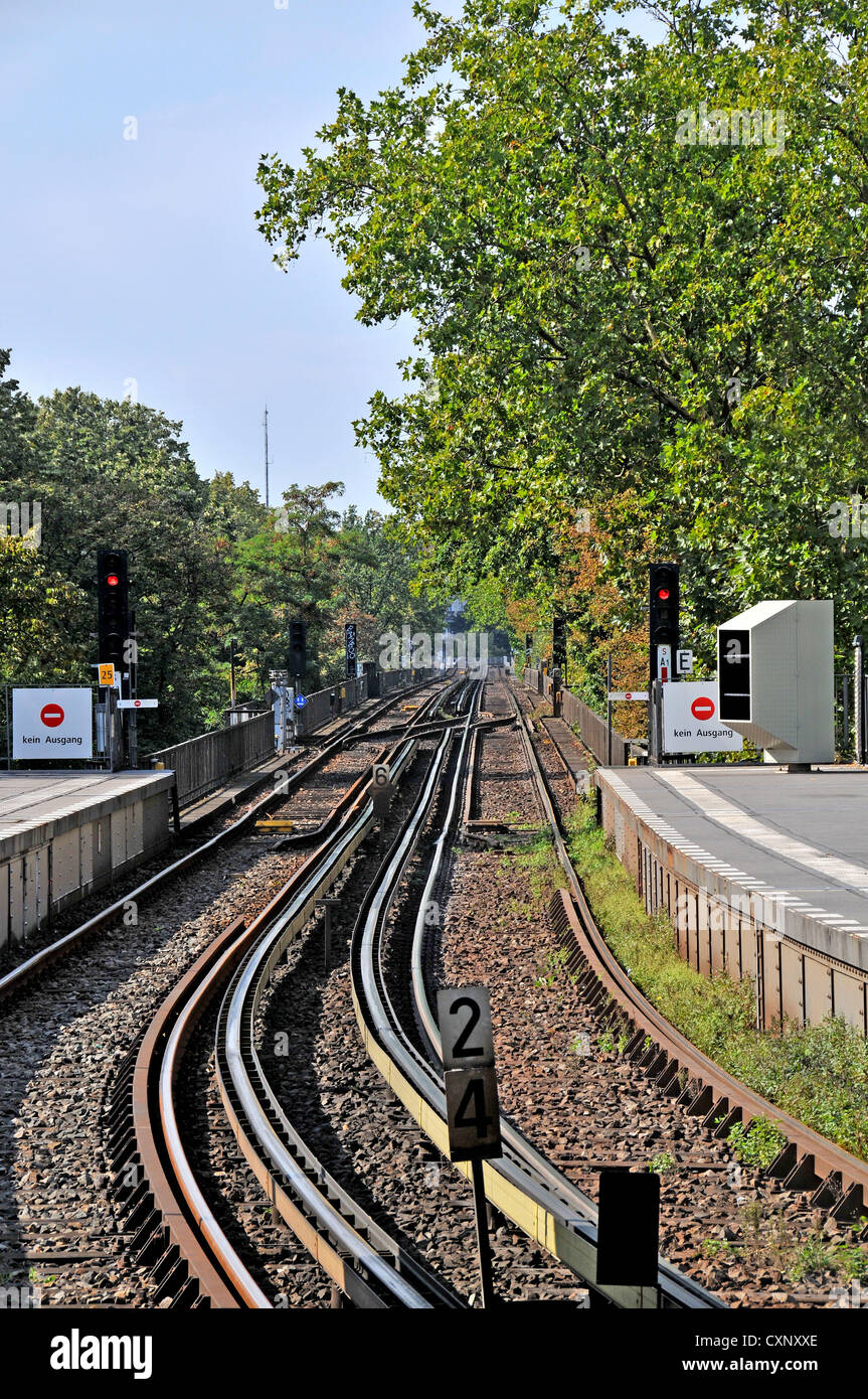 aerial railway of subway Berlin Germany Stock Photo - Alamy