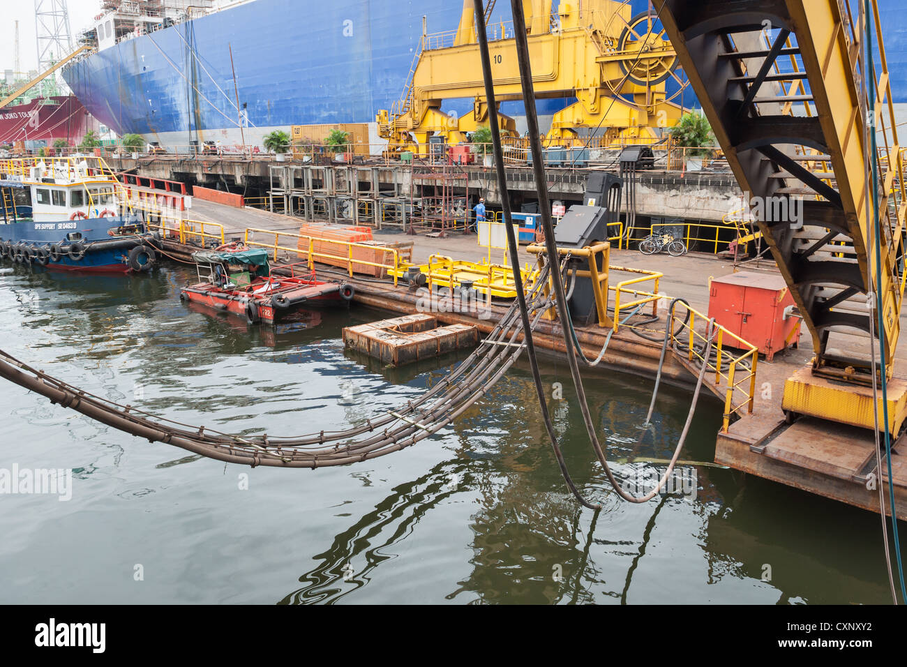 Interior of Sembawang Shipyard Stock Photo - Alamy