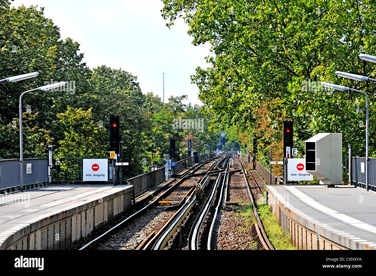 aerial railway of subway Berlin Germany Stock Photo - Alamy