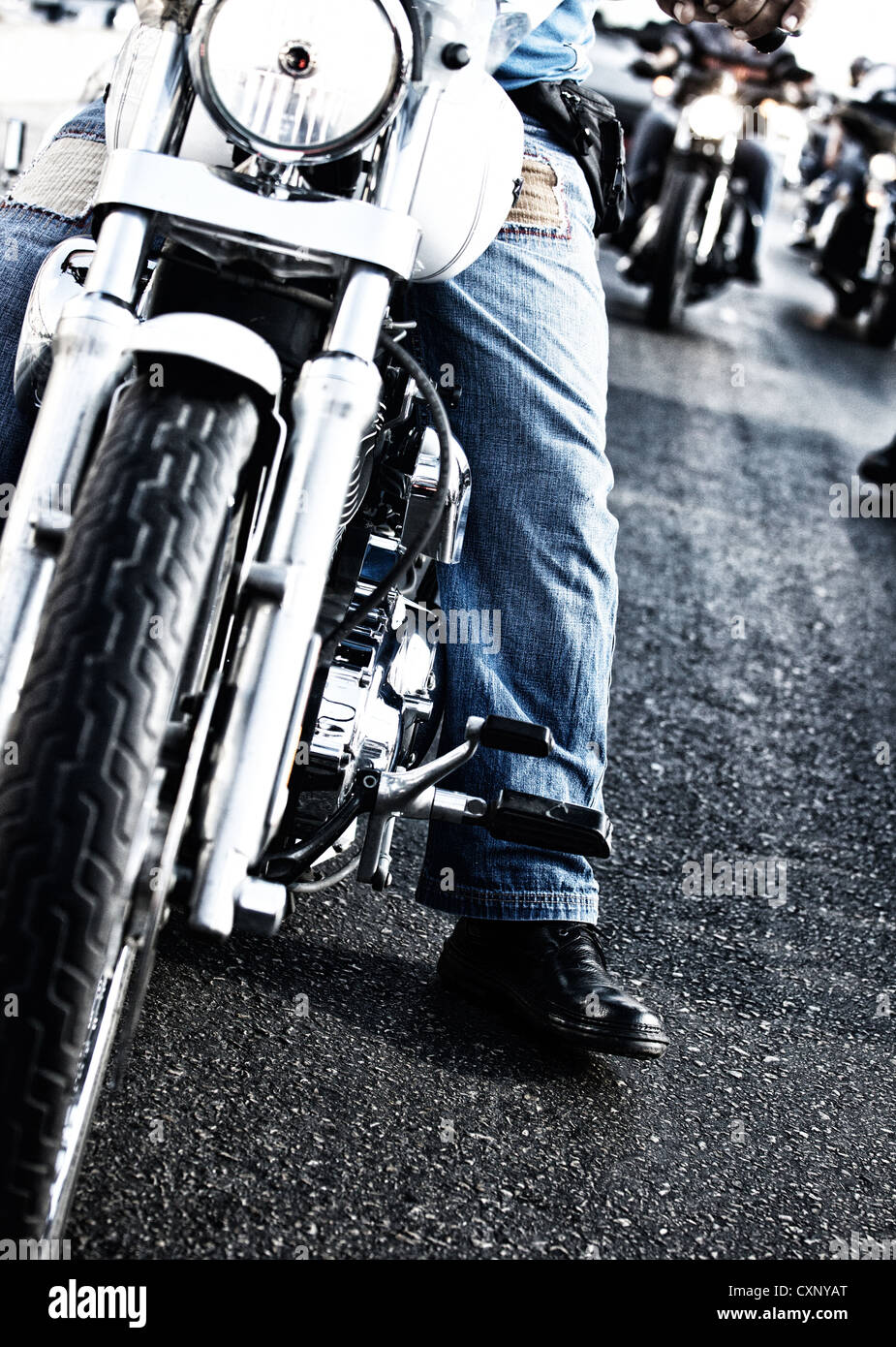 Riding motorbikes hi-res stock photography and images - Alamy