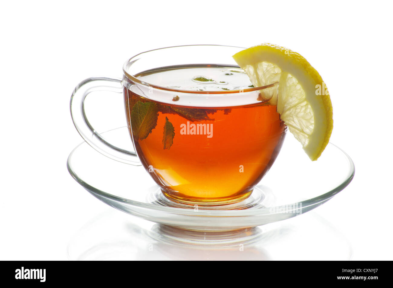 tea in cup isolated on white background Stock Photo - Alamy