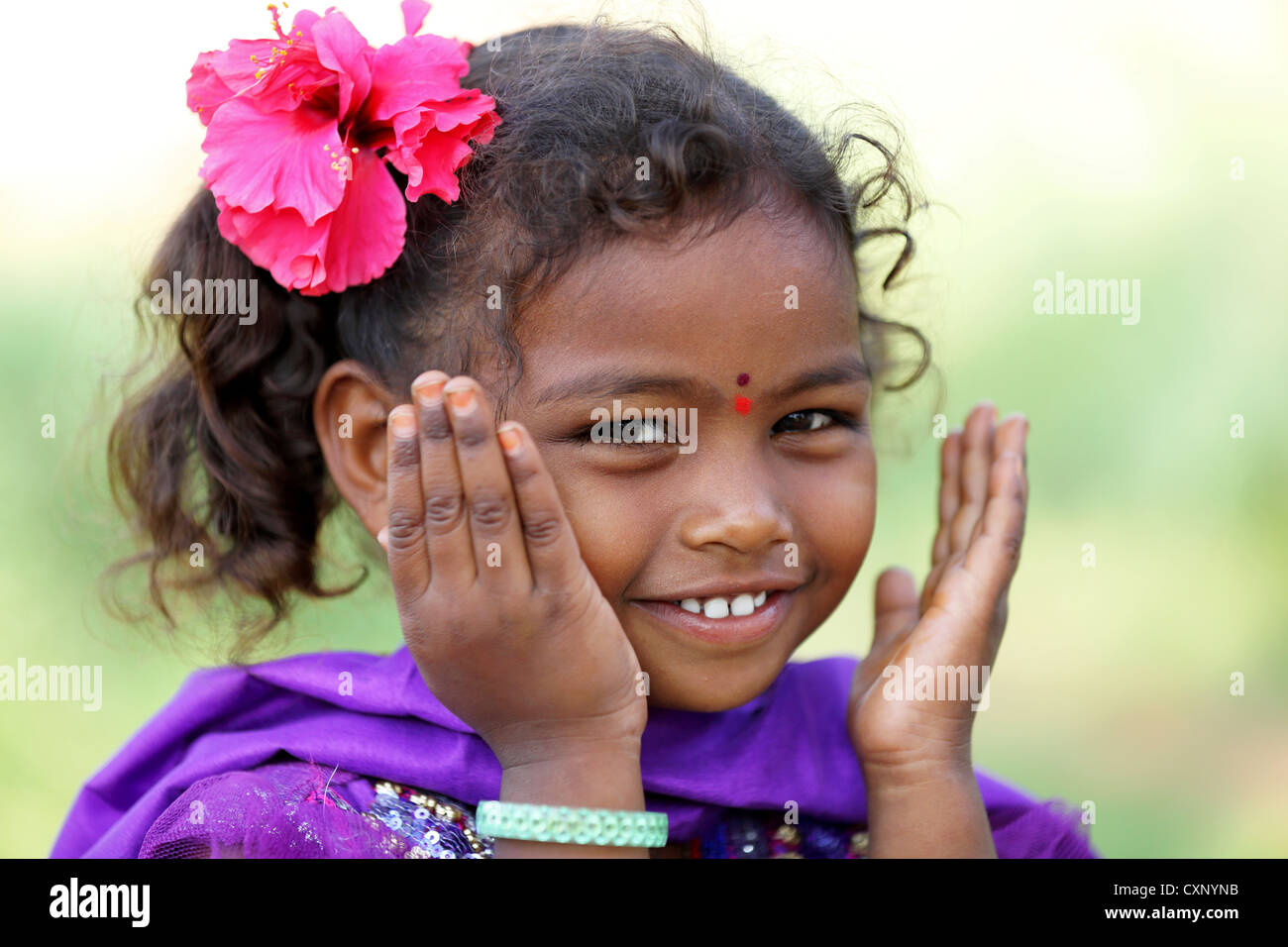 Indian girl playing hands pradesh hi-res stock photography and images ...