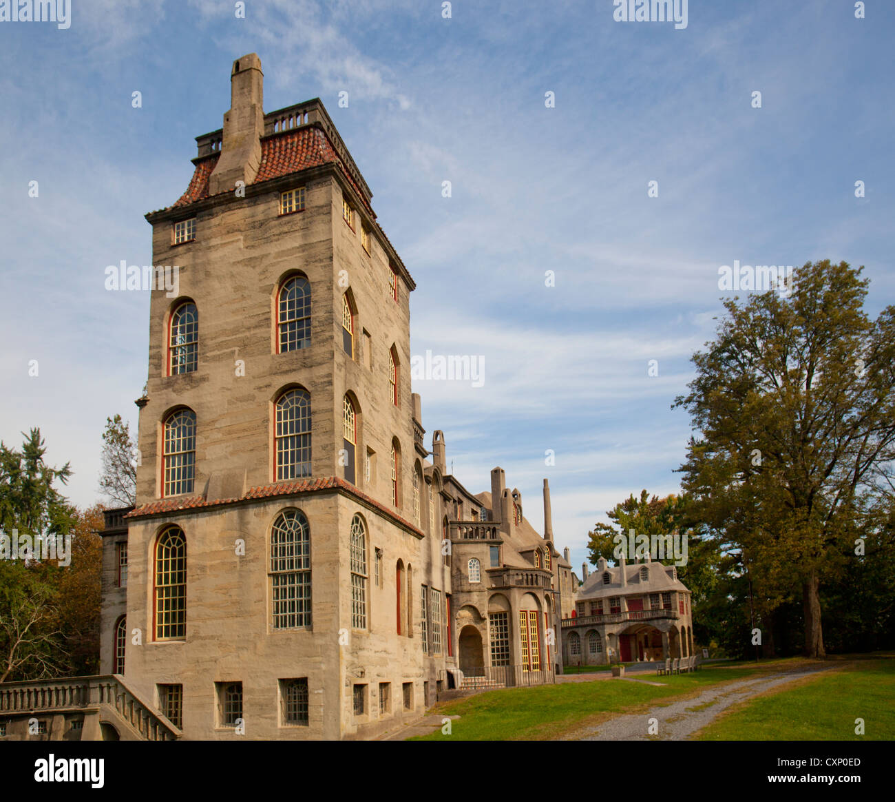 Fonthill Castle in Doylestown PA Stock Photo - Alamy