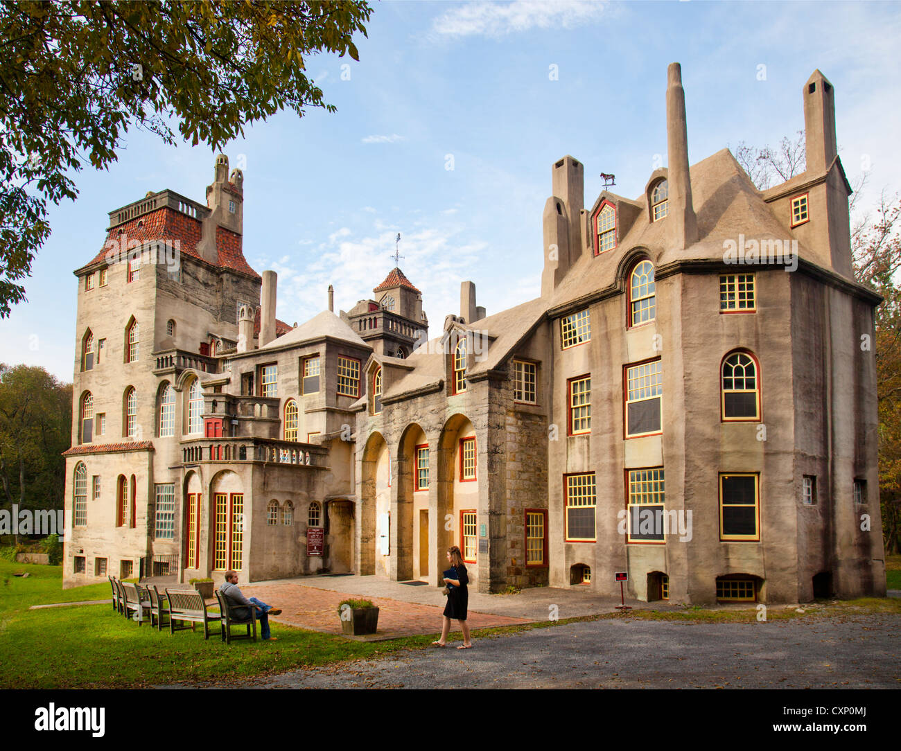Fonthill Castle in Doylestown PA Stock Photo - Alamy