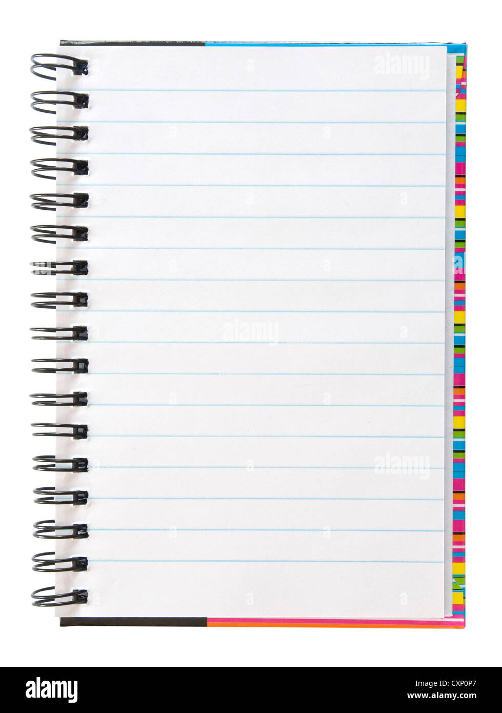 Blank spiral notepad white hi-res stock photography and images - Alamy