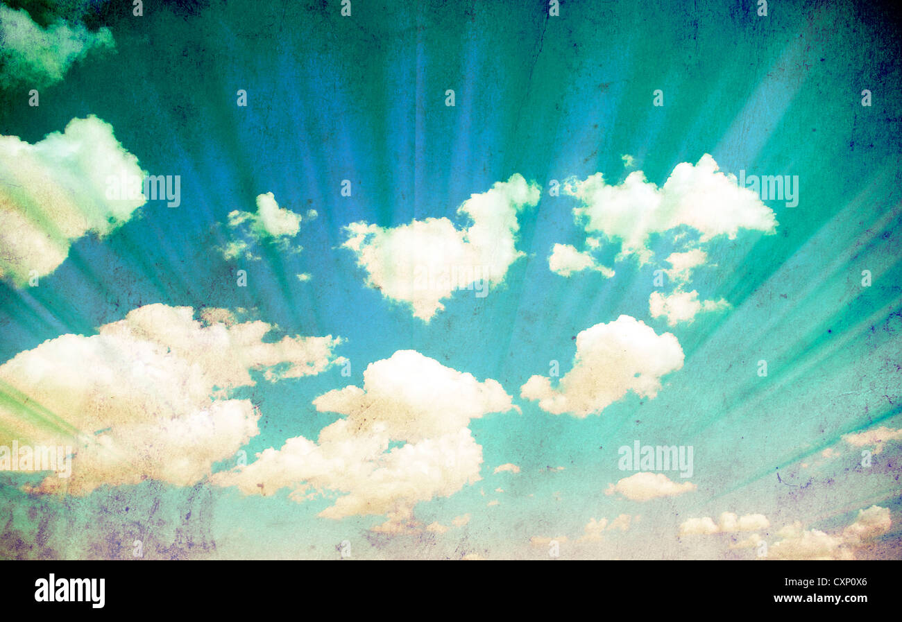 grunge background of a sky with clouds Stock Photo - Alamy