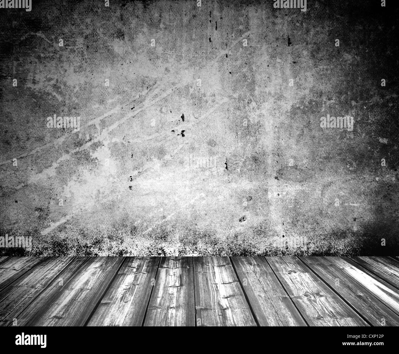 Interior wooden interior house Black and White Stock Photos & Images ...