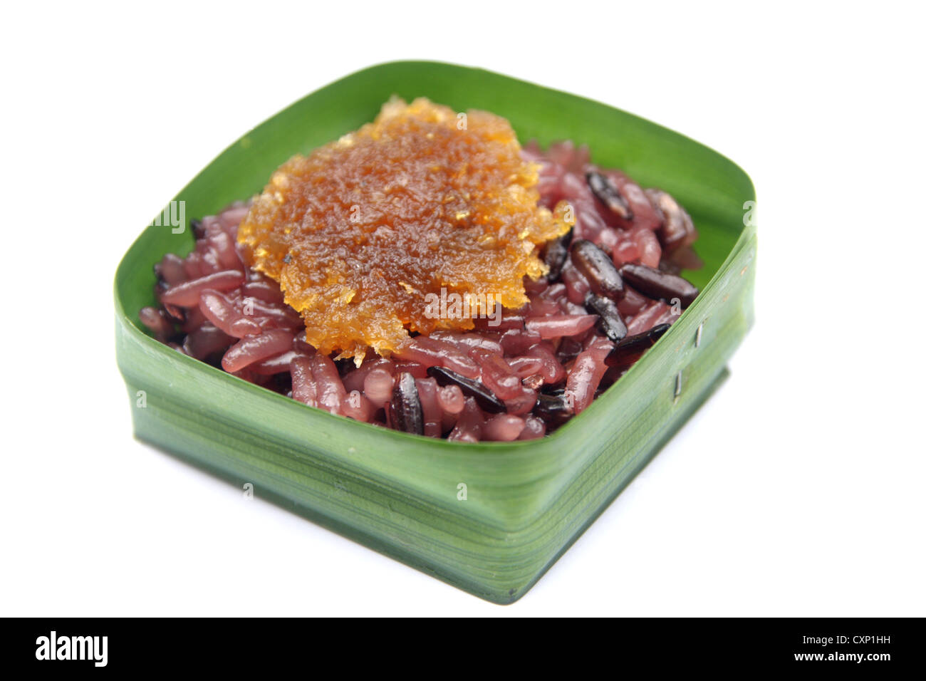 Thai dessert , Sticky Rice with sweet coconut Stock Photo - Alamy